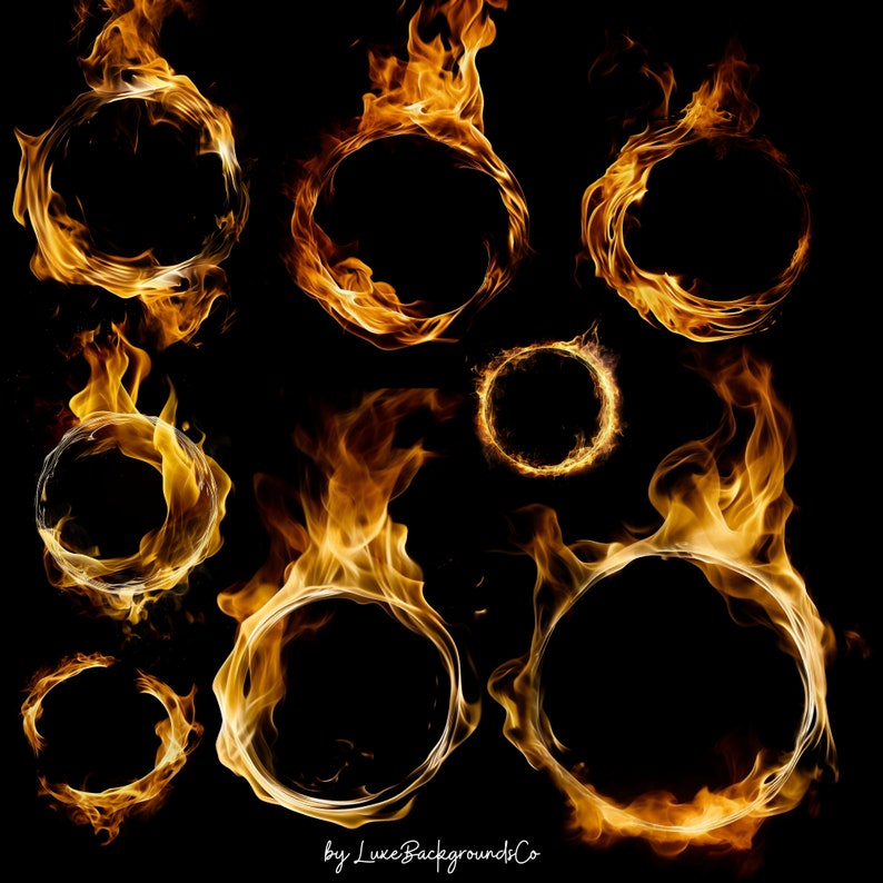 200 Flame PNG Overlays, Fire Overlay for Editing, Spark Overlays ...