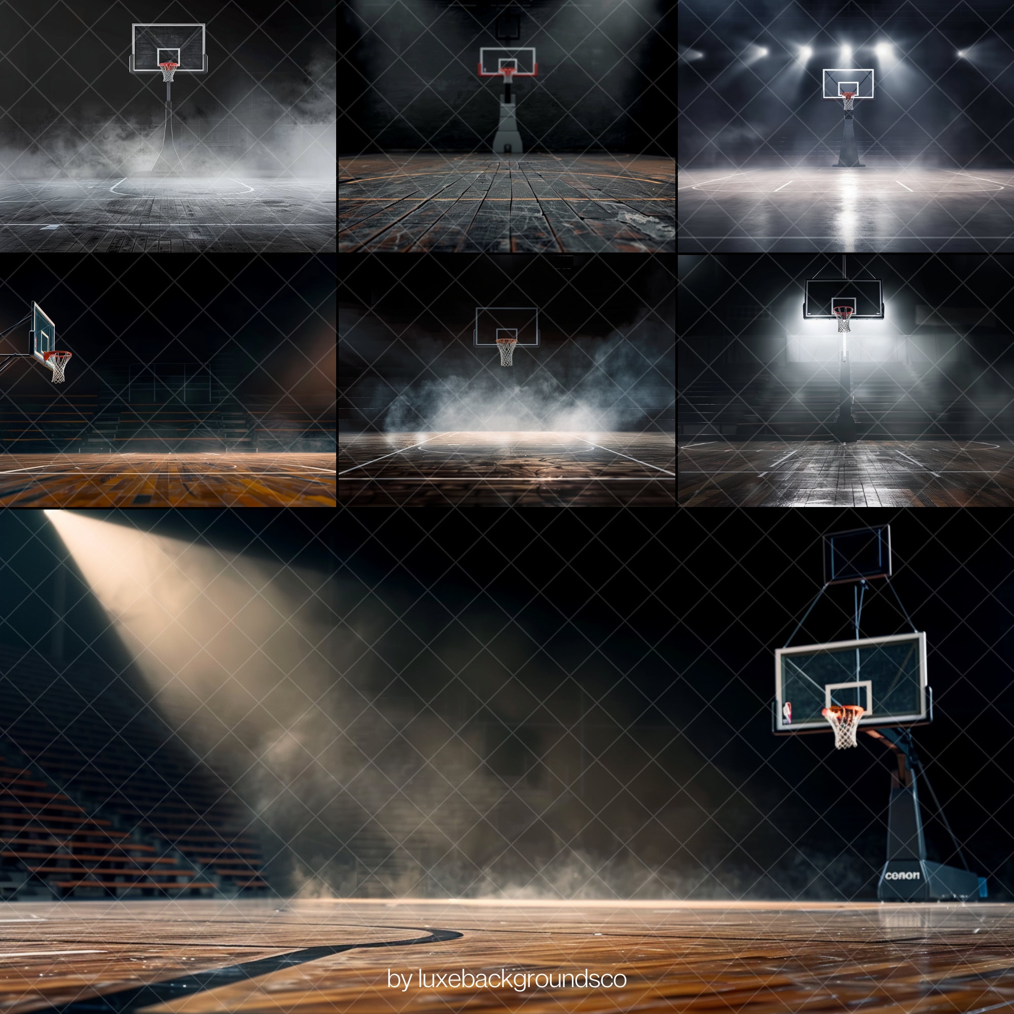 150 Basketball Digital Backdrops, Sport Backdrops, Basketball ...