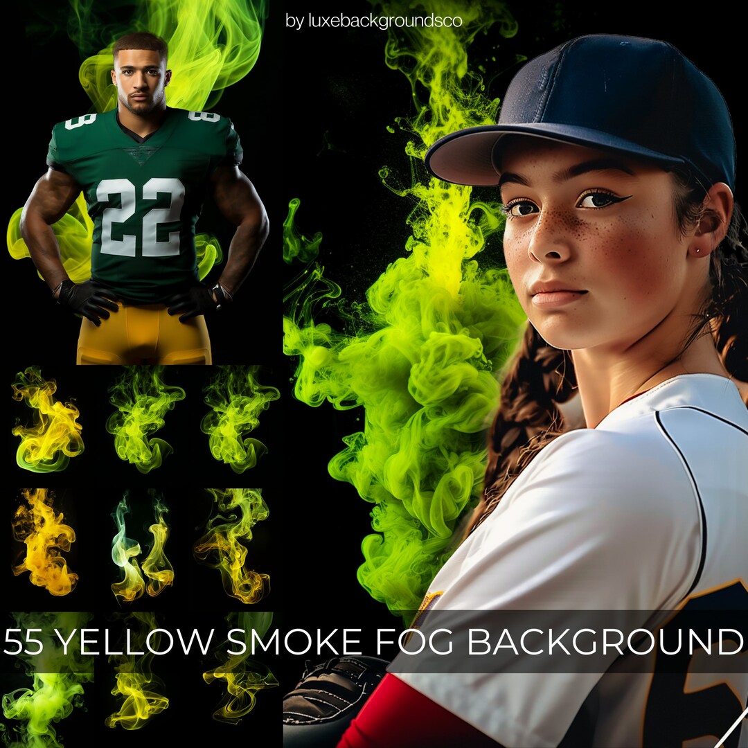55 Yellow Smoke Fog Backdrops, Perfect as Sports Backgrounds for ...