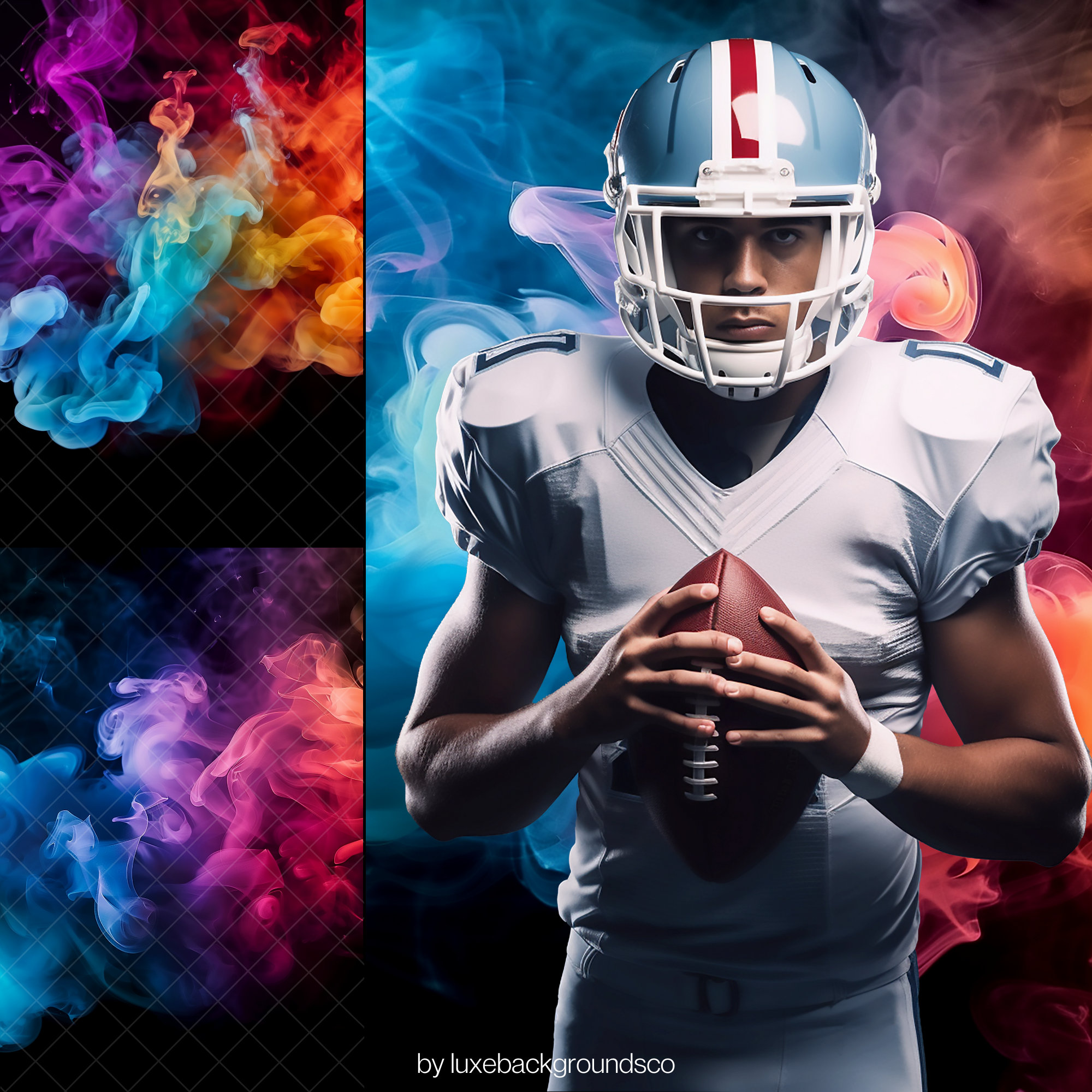 130 Colored Smoke Photography Backgrounds, Sport Poster for Football ...