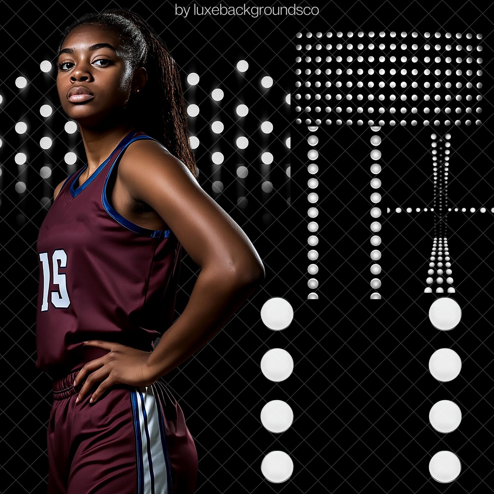 200 Spotlight Overlays for Sports, Digital Light Overlays for Photoshop ...
