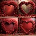 60 Red Heart Flowers Arch Stage Backdrops,valentine's Day Rustic ...