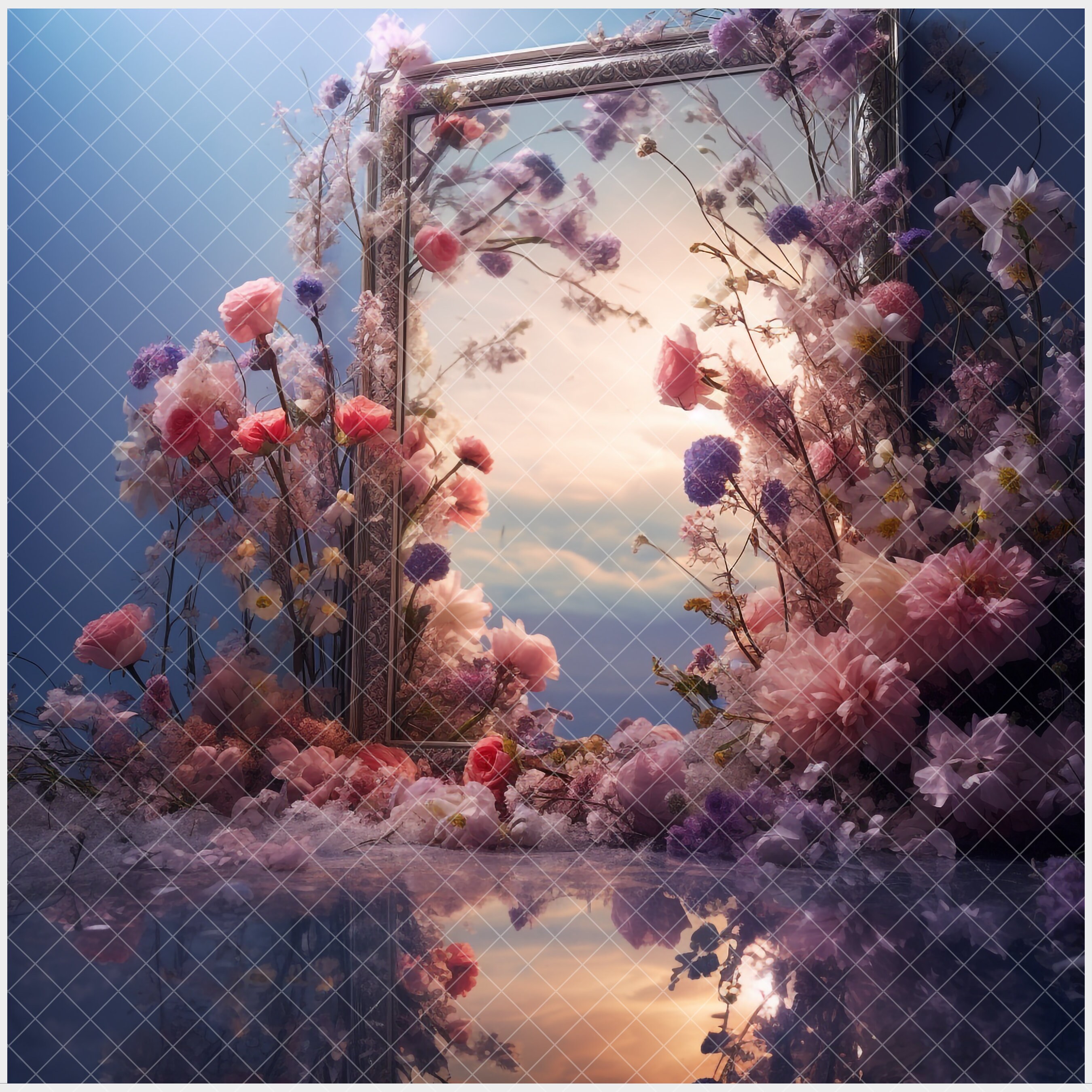 10 Fantasy Mirror Backdrop, Magical Mirror Background, Maternity ...