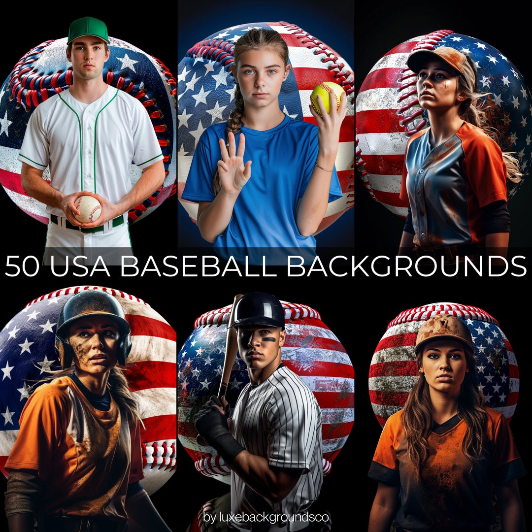 50 USA Baseball Backgrounds, Patriotic Baseball and Softball Backdrop ...