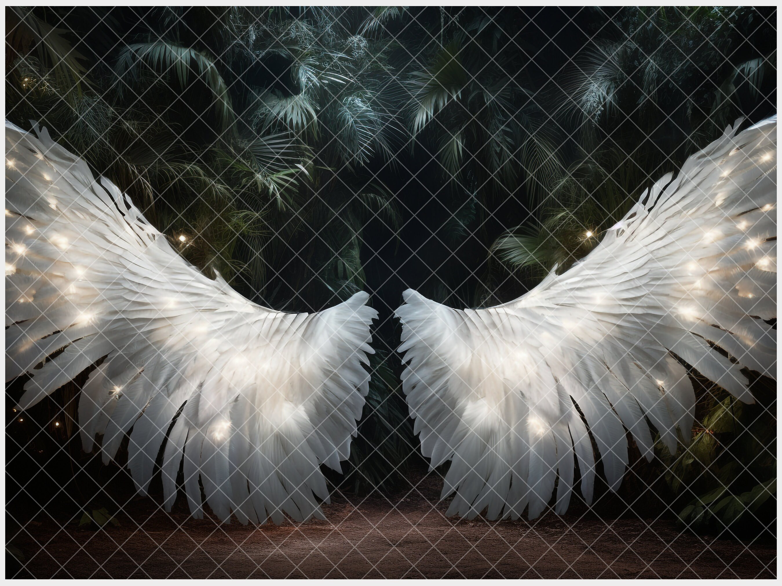 10 Angel Wings Digital Backdrops,fine Art Textures,photoshop Overlays ...