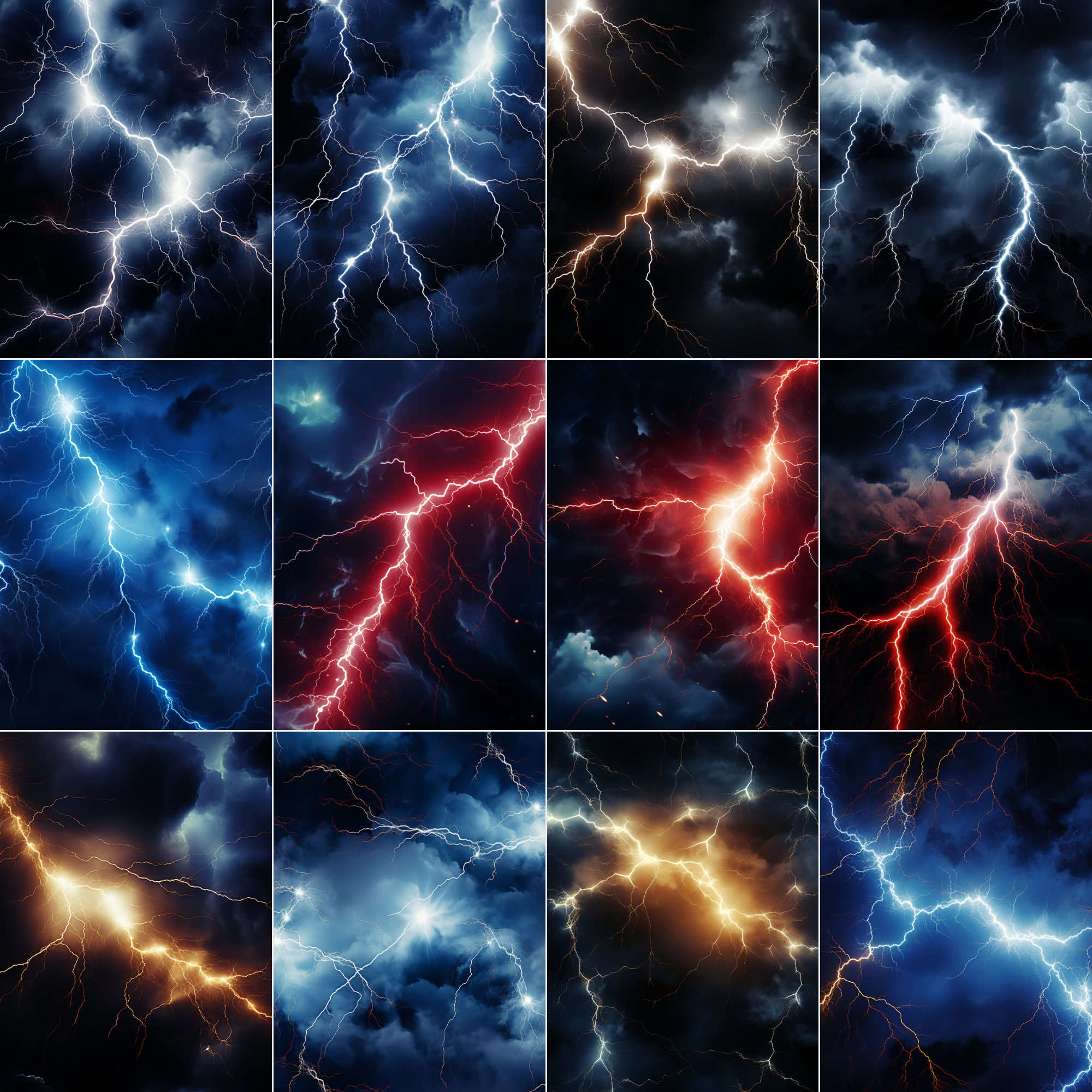 12 Mesmerizing Lightning Digital Backdrops, Sport Digital Backdrop ...