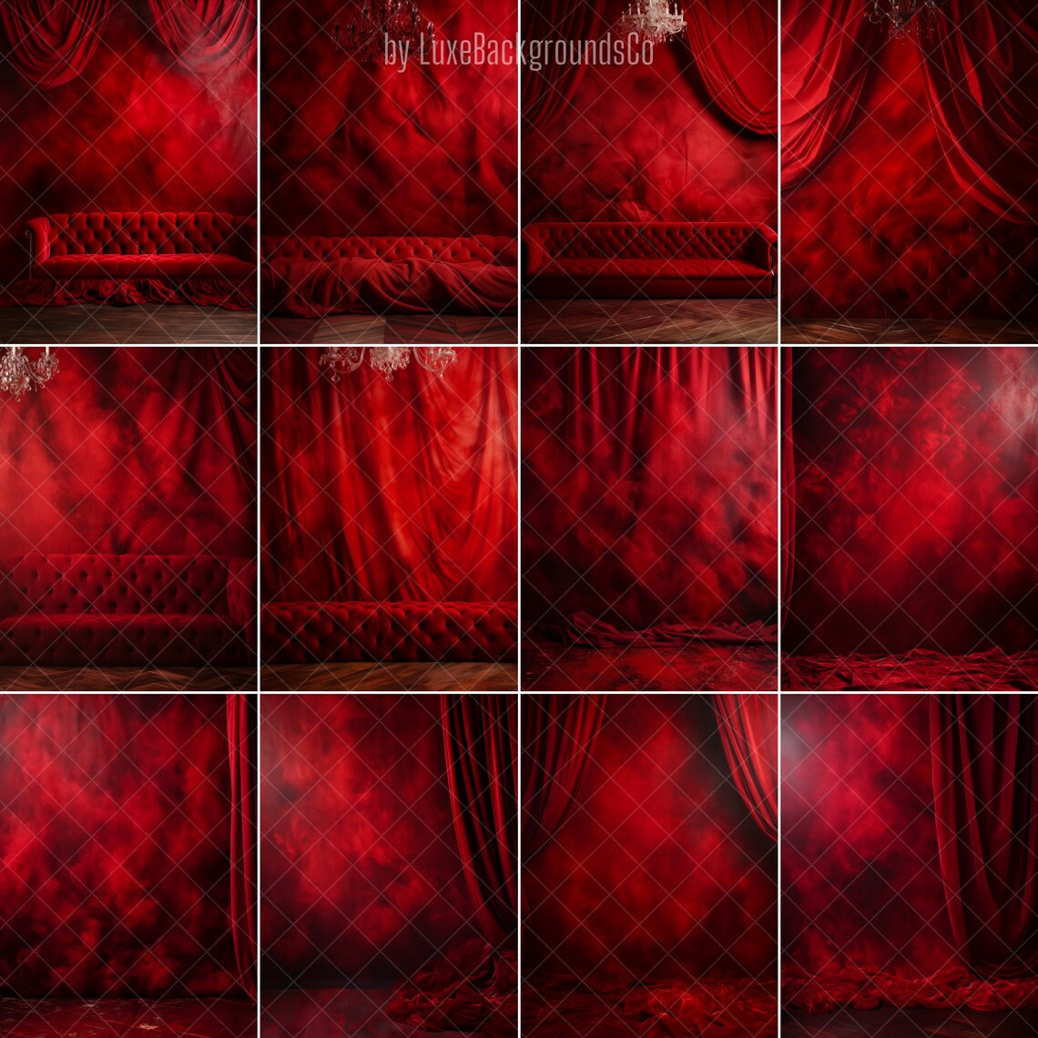 100 Stunning Red Studio Backdrops, Old Master Photography Backdrops ...