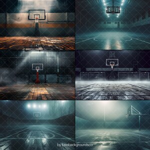 150 Basketball Digital Backdrops, Sport Backdrops, Basketball ...