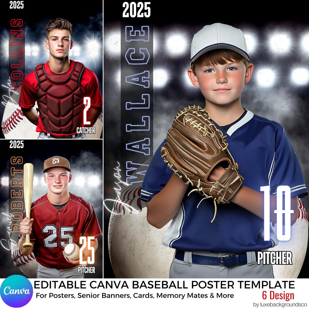 Custom Baseball Canva Template – Senior Night Banner,personalized ...