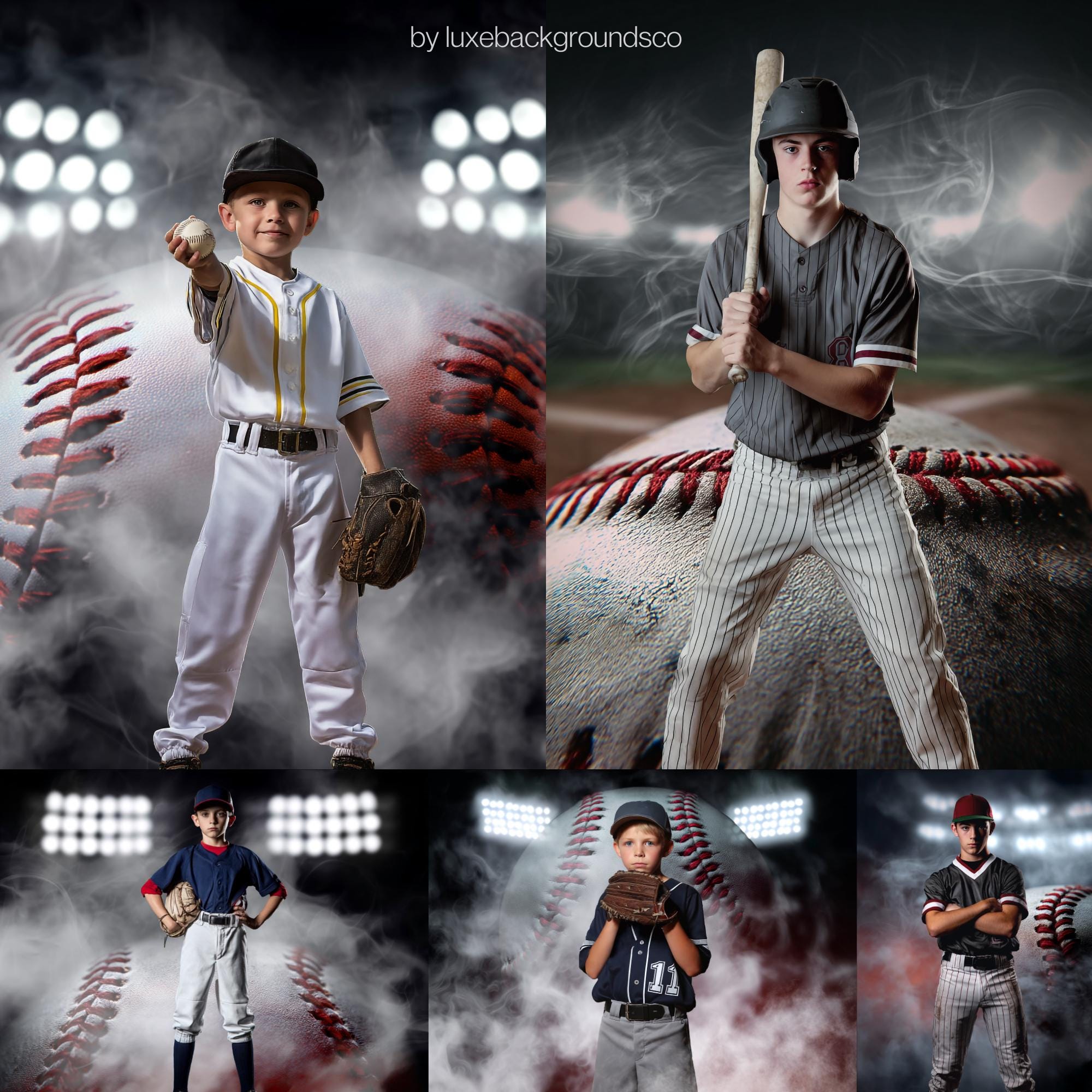 40 Baseball Light Backdrops, Sports Photography Backgrounds, Baseball ...