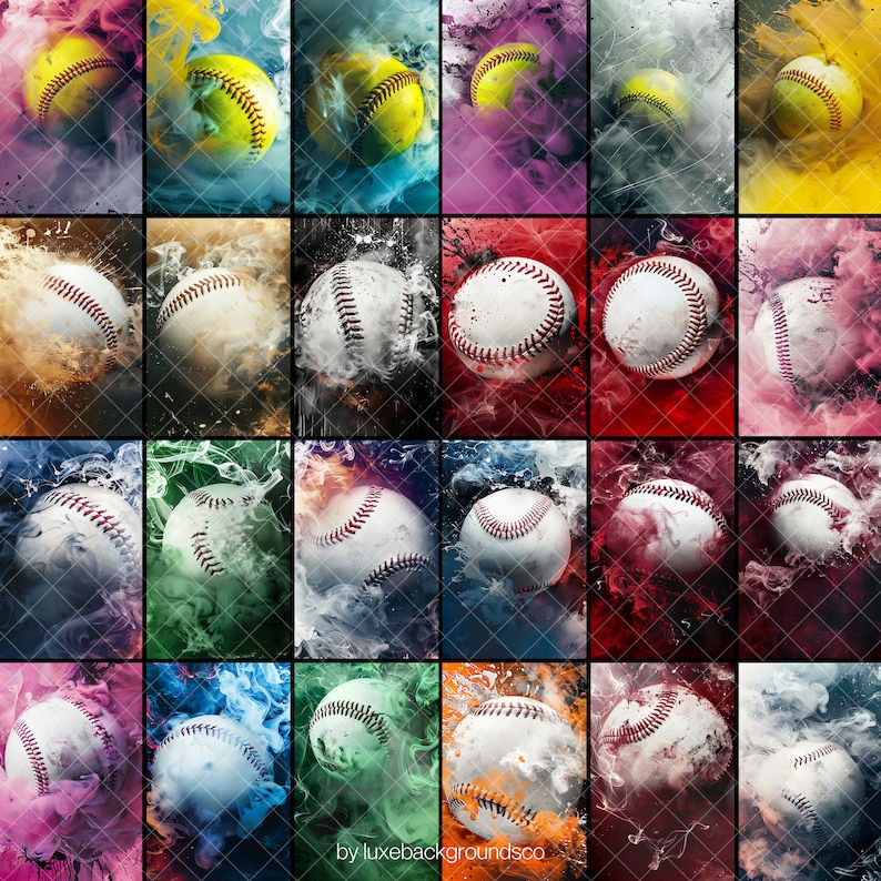 180+ Softball and Baseball Ball Backgrounds, Sport Template for ...