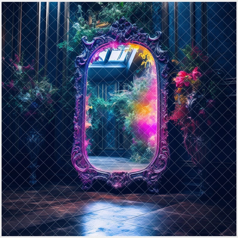 10 Fantasy Mirror Backdrop, Magical Mirror Background, Maternity ...