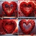 60 Red Heart Flowers Arch Stage Backdrops,valentine's Day Rustic ...