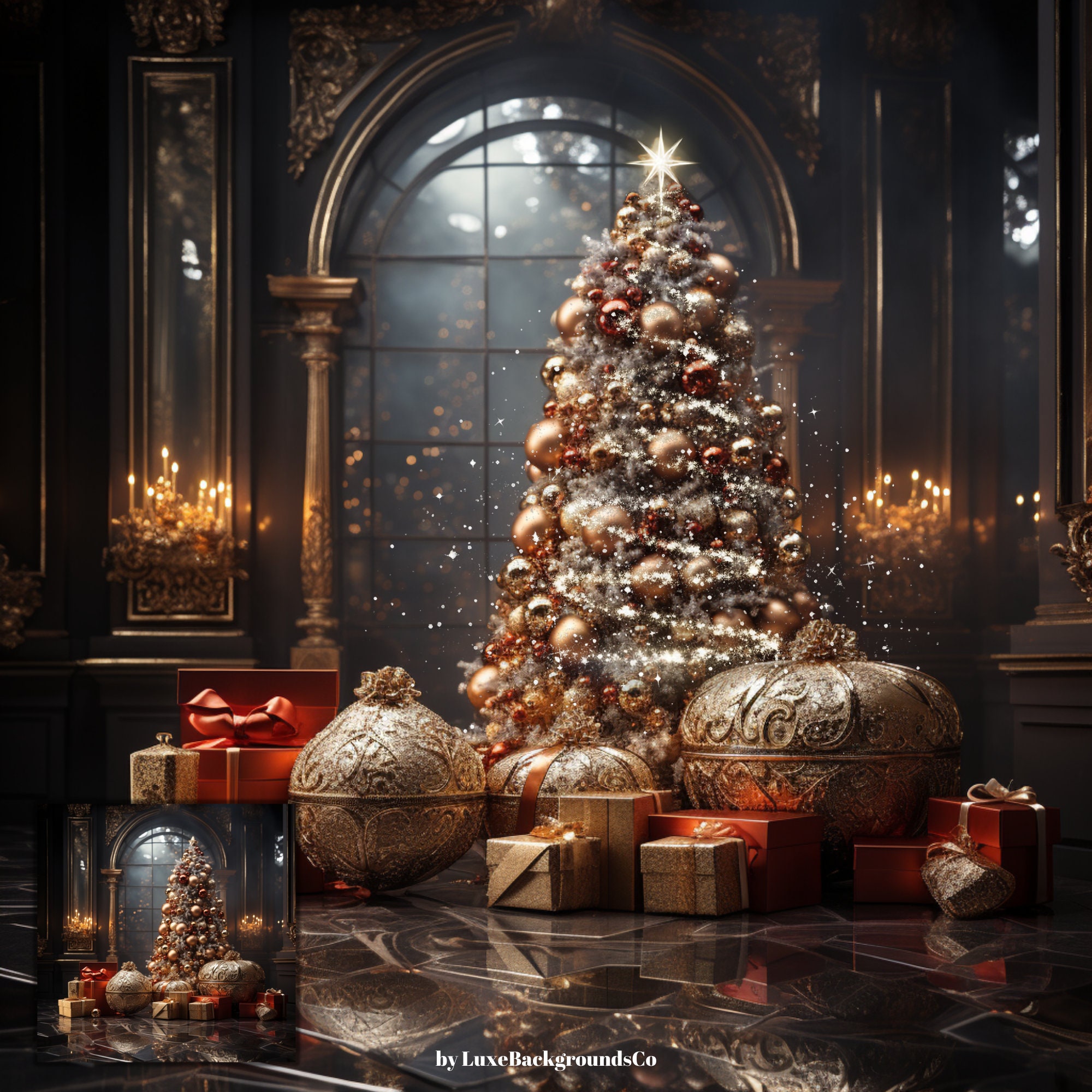 40 Sparkle Christmas Tree Digital Overlay,holiday Tree Lights Effects ...