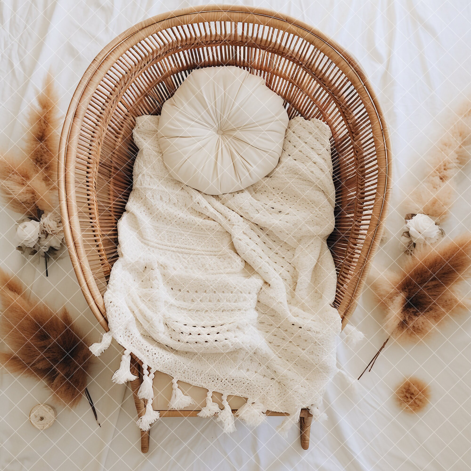 8 White Boho Newborn Backdrop, Studio Background,boho Newborn Backdrop ...