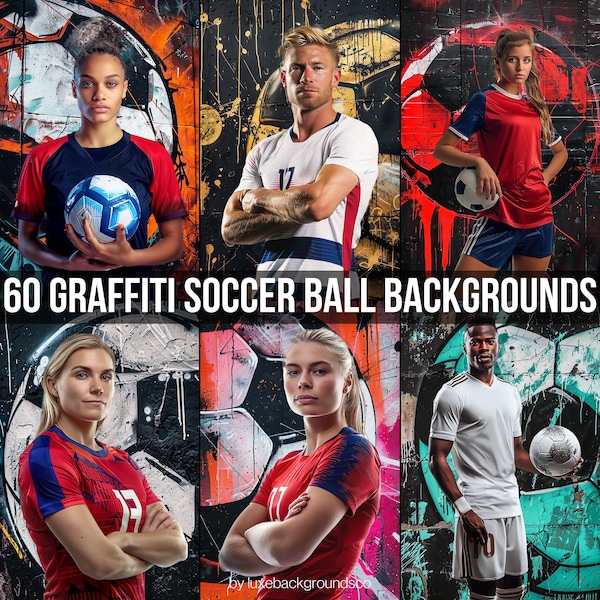Soccer Graffiti Wall Art - Etsy