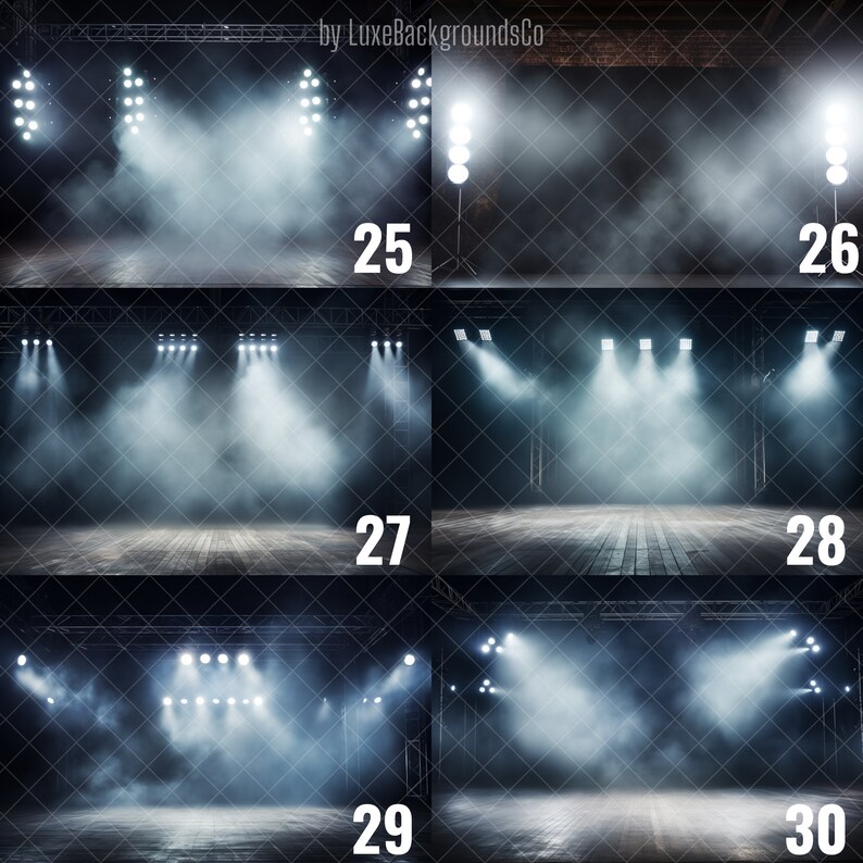 30 Professional Studio Light Digital Backdrops, Smoke and Fog ...