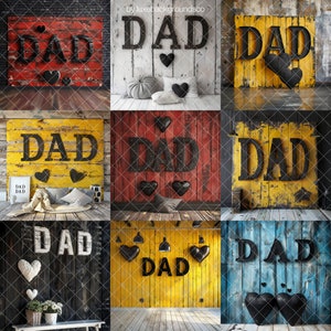 60 Colorful Wooden Wall Backdrops for Father's Day, Printable Cards for ...