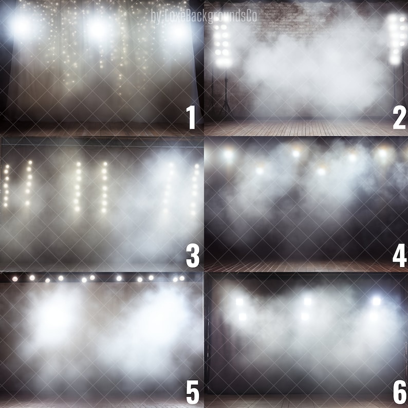 30 Professional Studio Light Digital Backdrops, Smoke and Fog ...