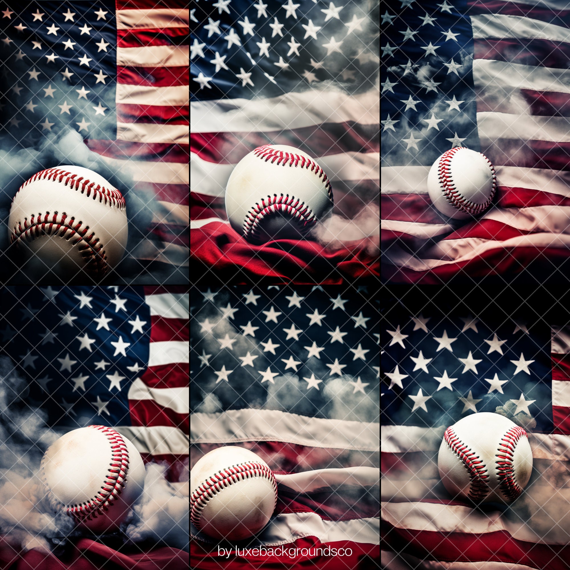40 Patriotic Baseball Background, USA Flag Backdrop,perfect as Baseball ...
