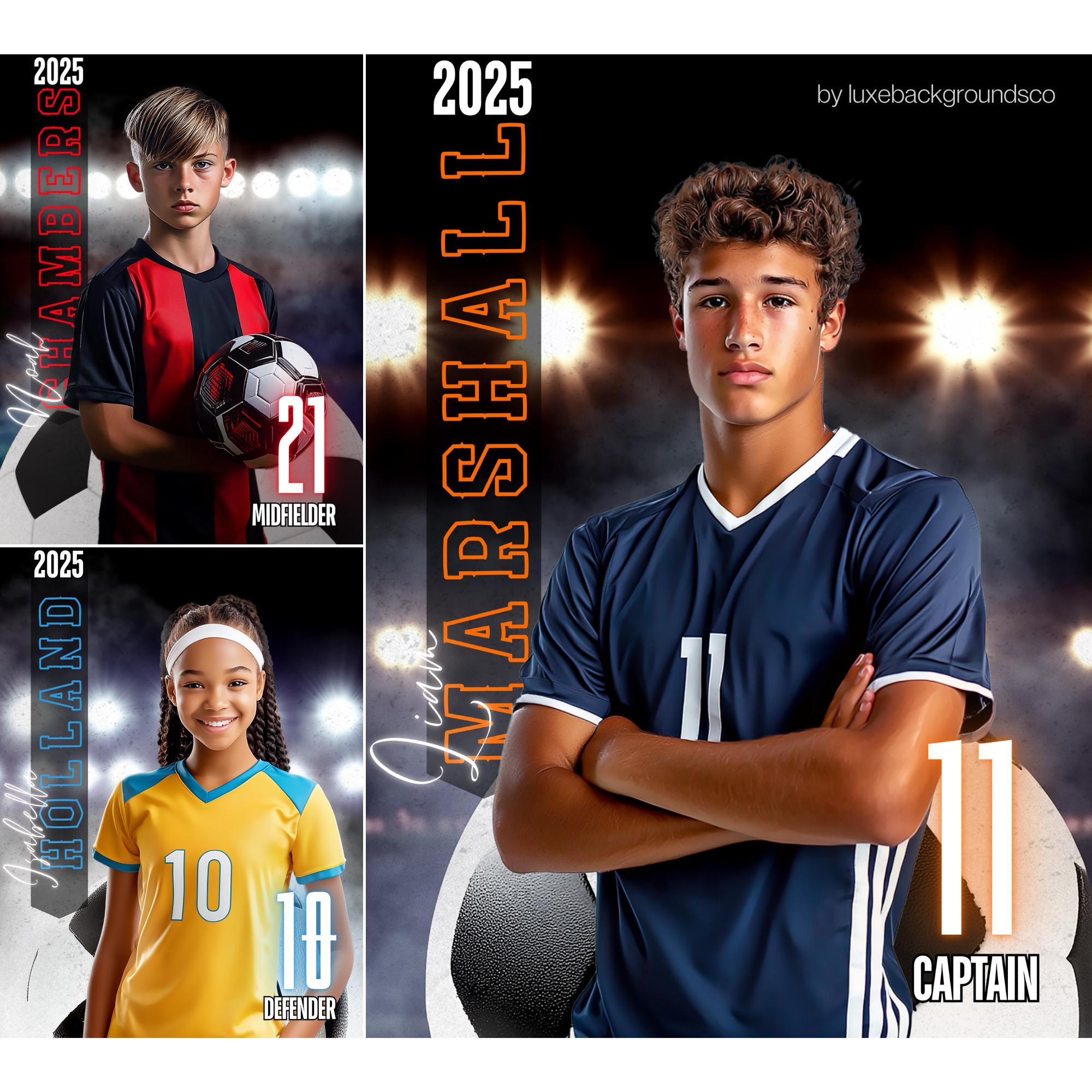 Editable Soccer Poster Template,canva Senior Night Banner,personalized ...