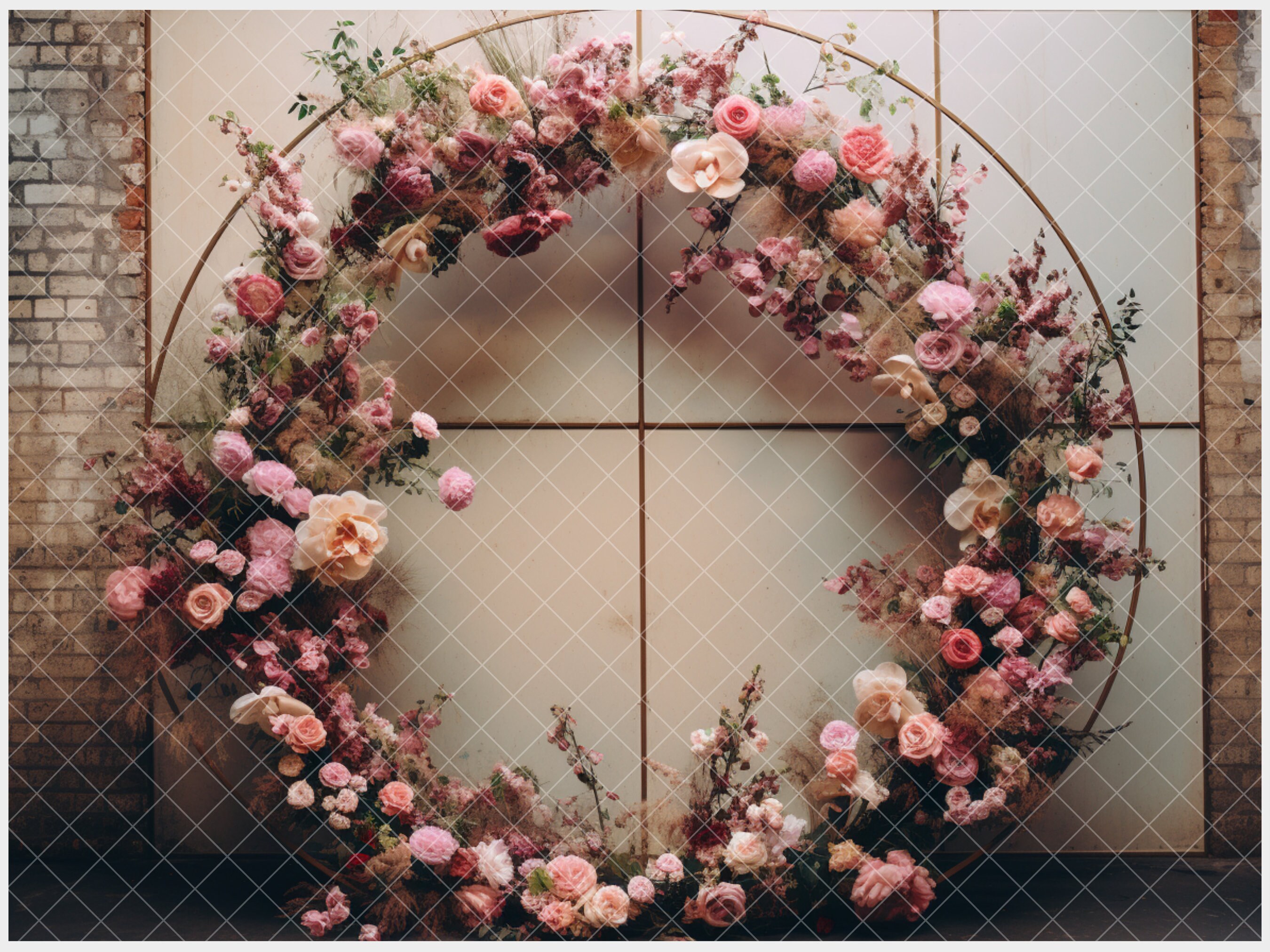 10 Floral Hoop Backdrop, Pregnancy Photoshoot Prop, Maternity Floral ...