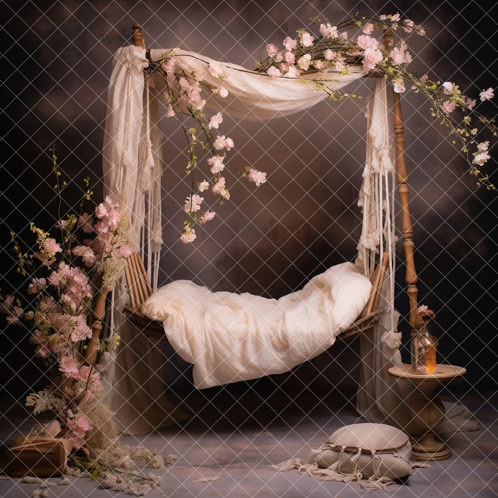 7 Princess Newborn Backdrop, Floral Newborn Background,newborn ...