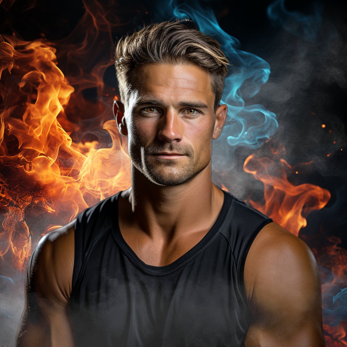 14 Fire and Smoke Digital Backdrops, Fire Overlays, Photoshop Overlays ...