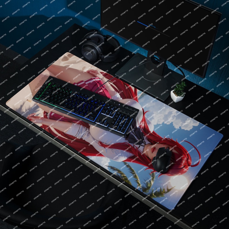 Rias Waifu Anime Mouse Pad, Gaming Mouse Pad, Kawaii Mouse Mat, Cute ...