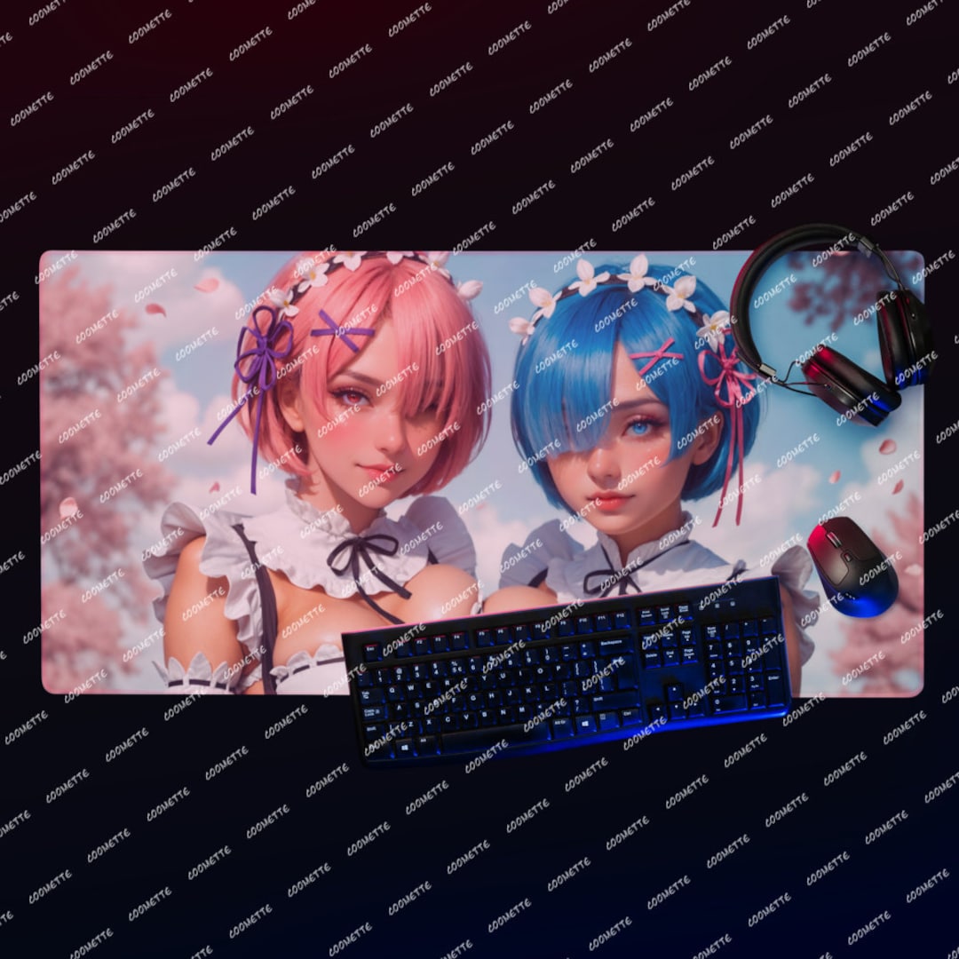 Waifu Maids Anime Mouse Pad, Gaming Mouse Pad, Kawaii Mouse Mat, Cute ...
