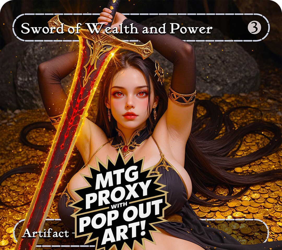 Sword Wealth | MTG Proxy | Custom Card | Commander EDH - Etsy