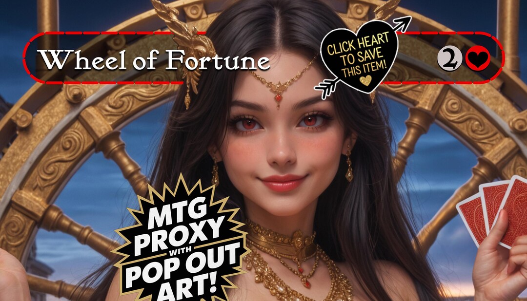 Wheel of Fortune MTG PROXY Custom Art Card for Magic Commander Decks - Etsy