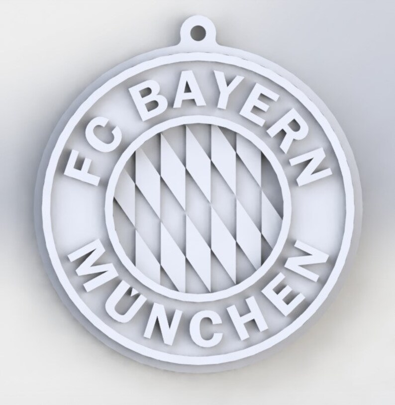 Digital File! - FC Bayern Munich LOGO - Keychain - STL File - Etsy