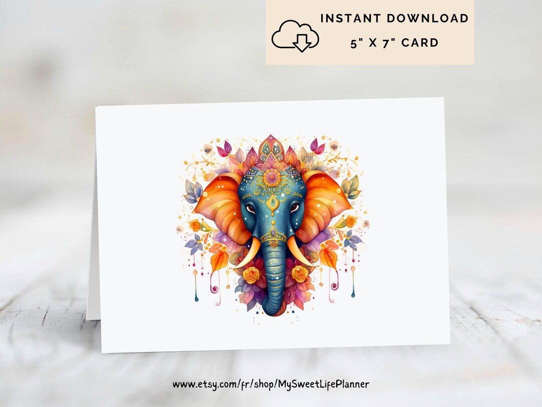 Digital Printable Card, Deepavali Card, Happy Birthday Card, Diwali ...