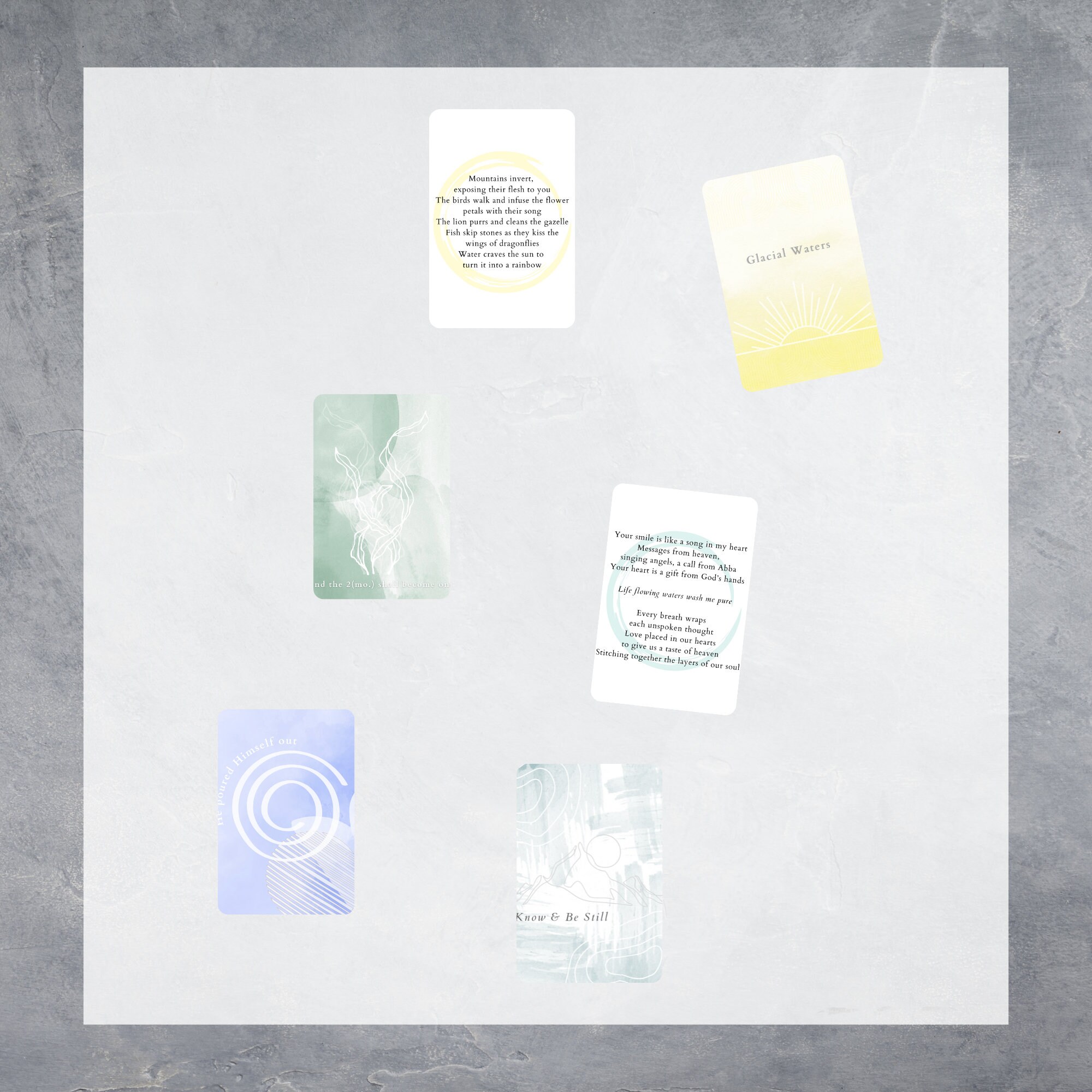 Inspiration Poem Affirmation Art Card Deck - Etsy