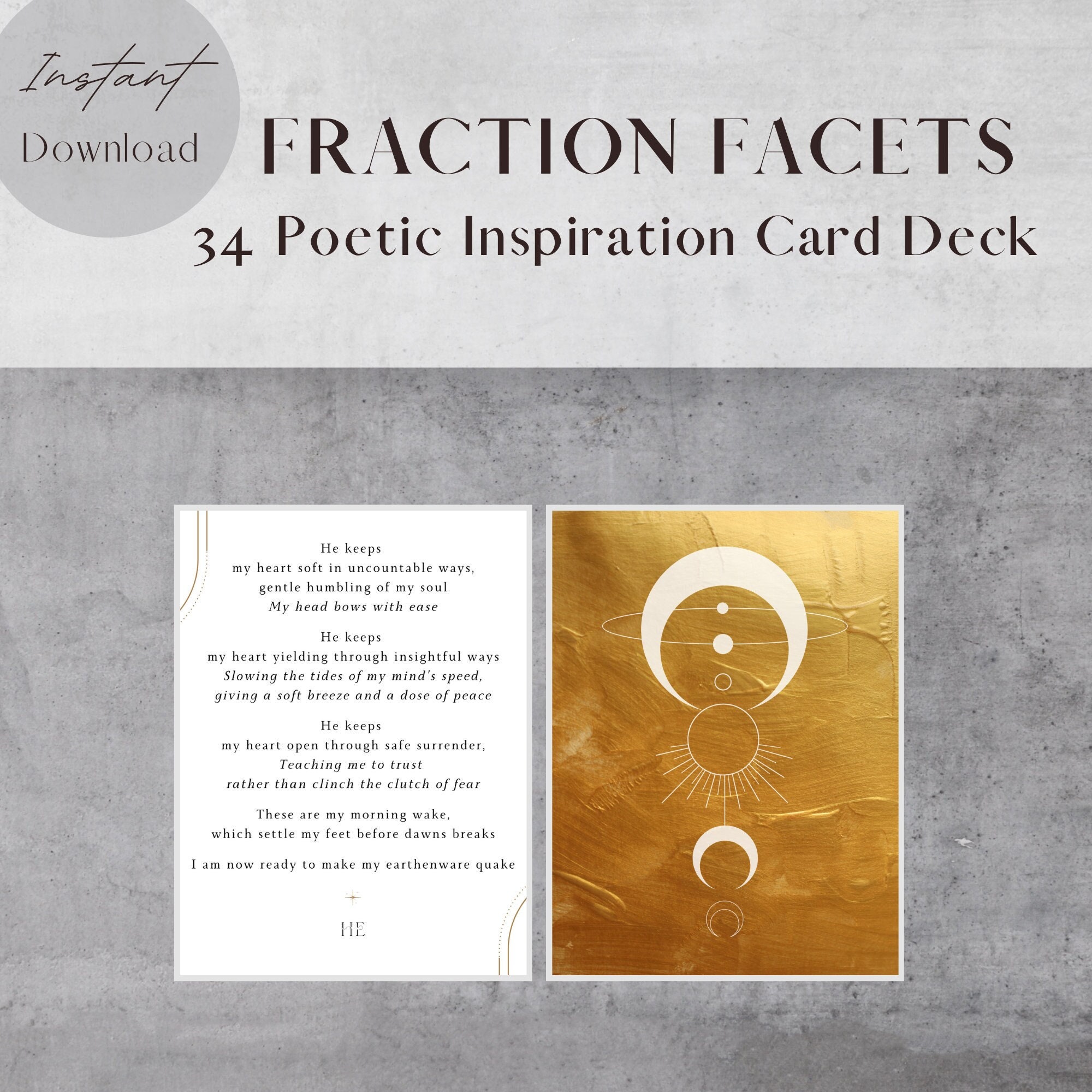Inspiration Poem Affirmation Art Card Deck - Etsy