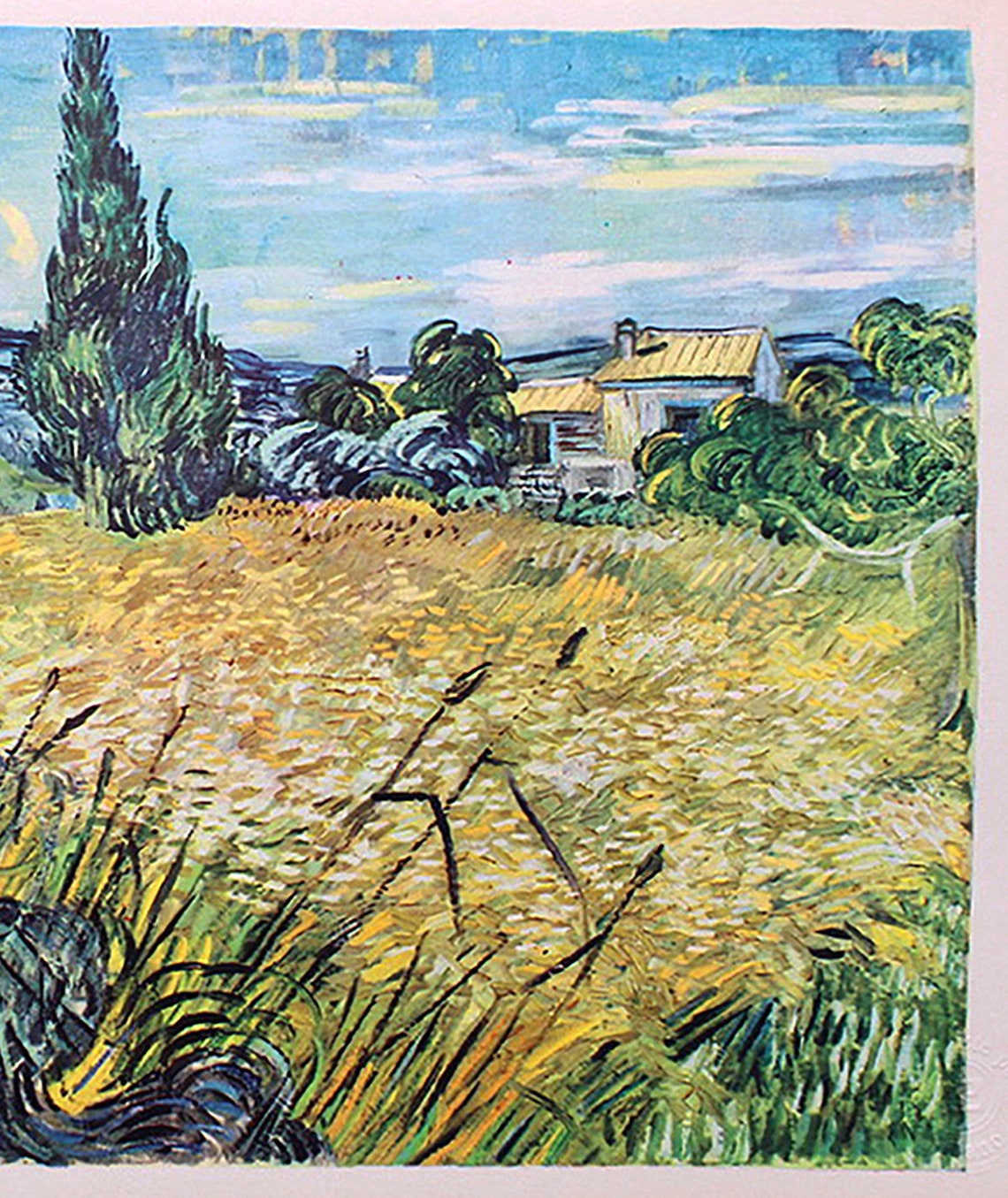 Vincent Van Gogh the Green Wheat Lithograph - Etsy