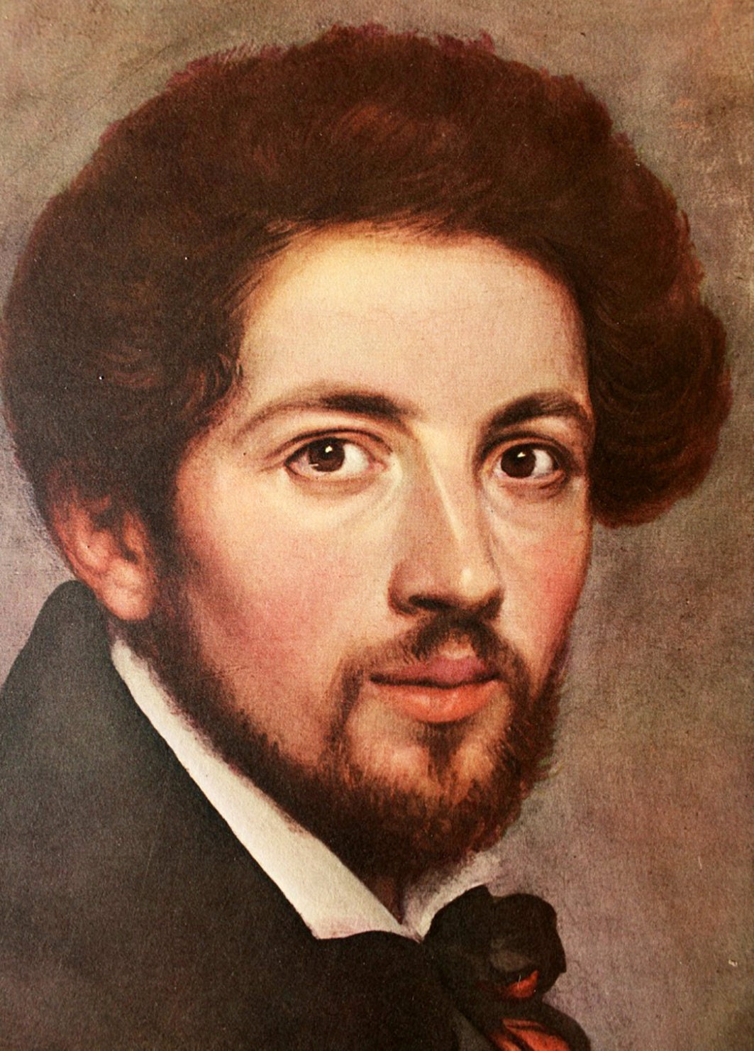 Il Piccio "Self-Portrait" | Lithograph after | vintage 60s print | The ...