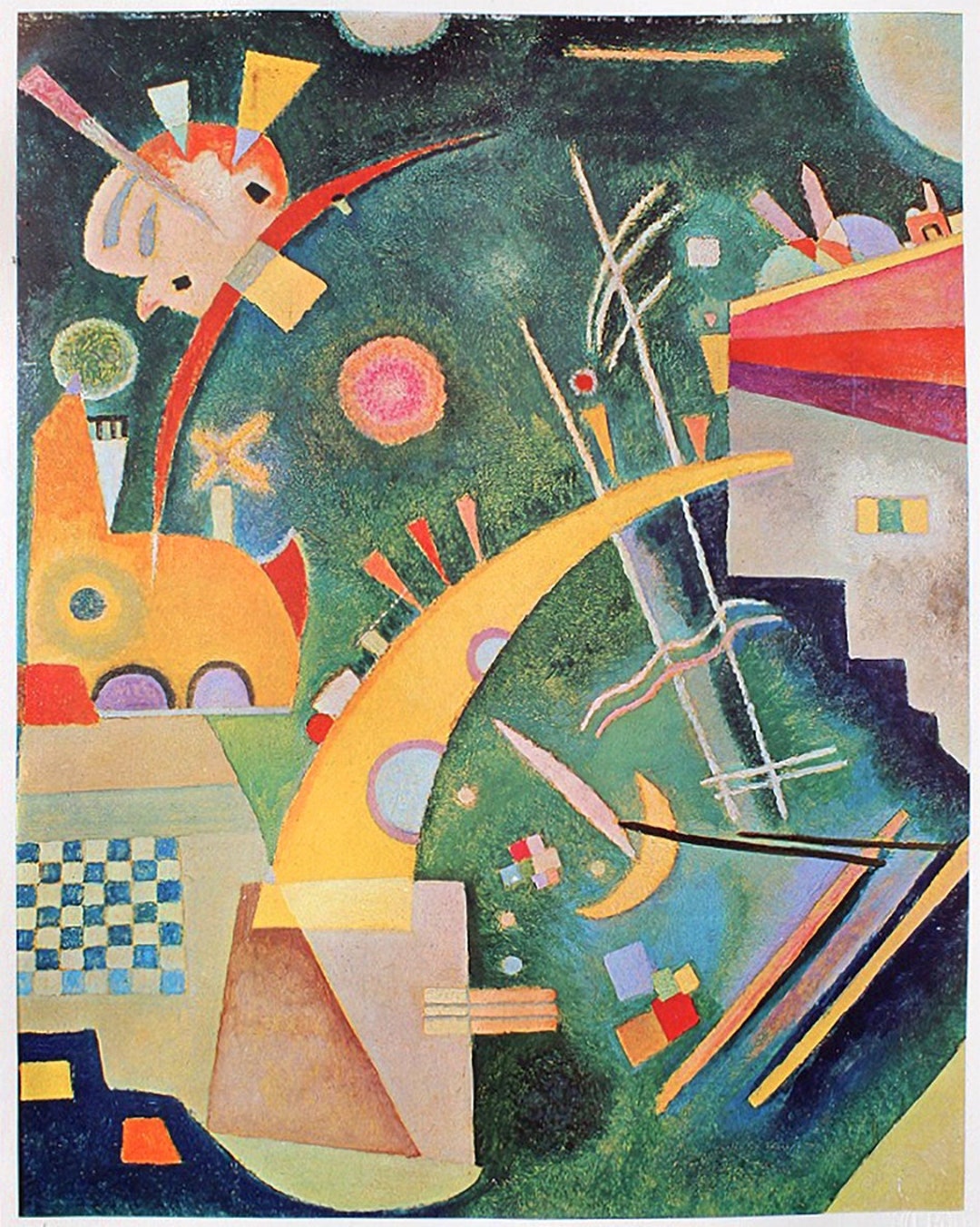 Vasilij Kandinsky horn Form Lithograph After, Vintage Print THE ONLY ...