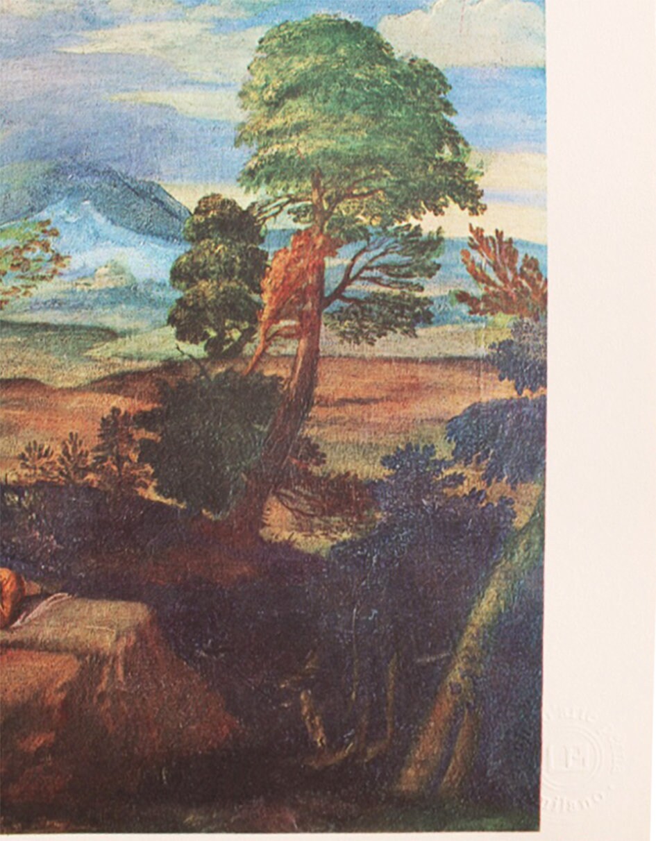 Annibale Carracci "Landscape with rest in Egypt" | Lithograph after ...