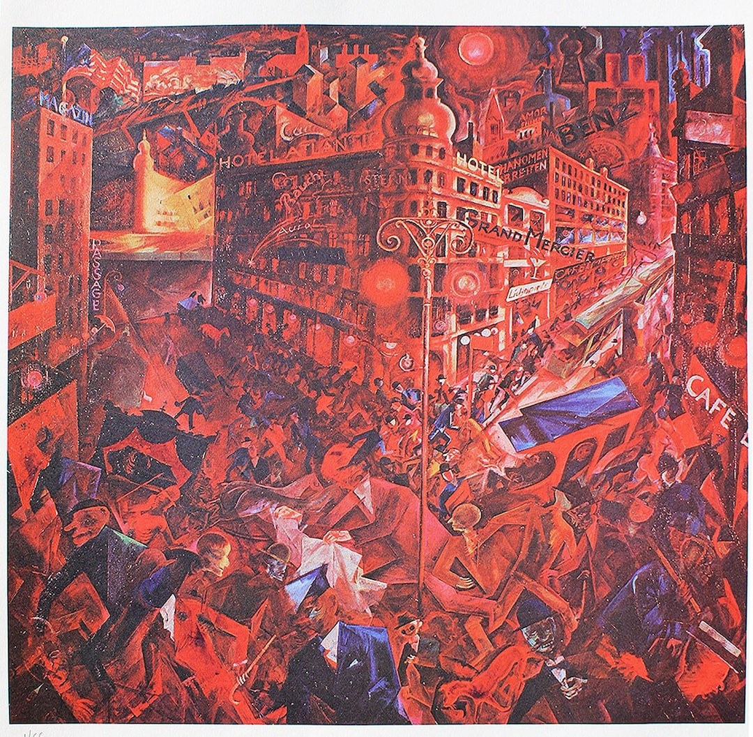 George Grosz dedicated to Oscar Panizza Lithograph - Etsy