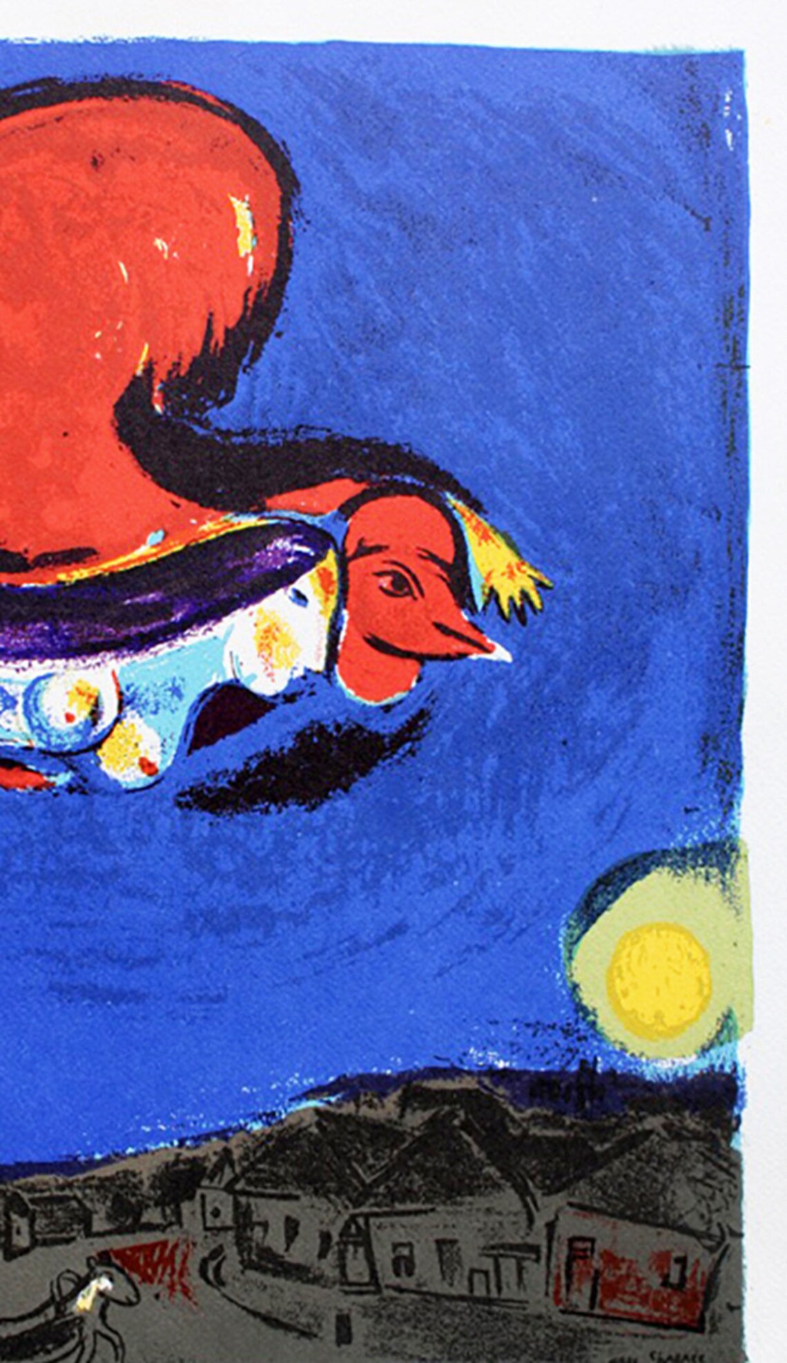 Marc Chagall "summer Night" | Lithograph After | Vintage Print From the ...