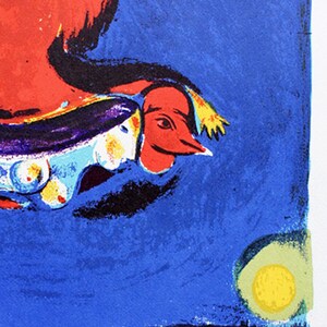 Marc Chagall "summer Night" | Lithograph After | Vintage Print From the ...