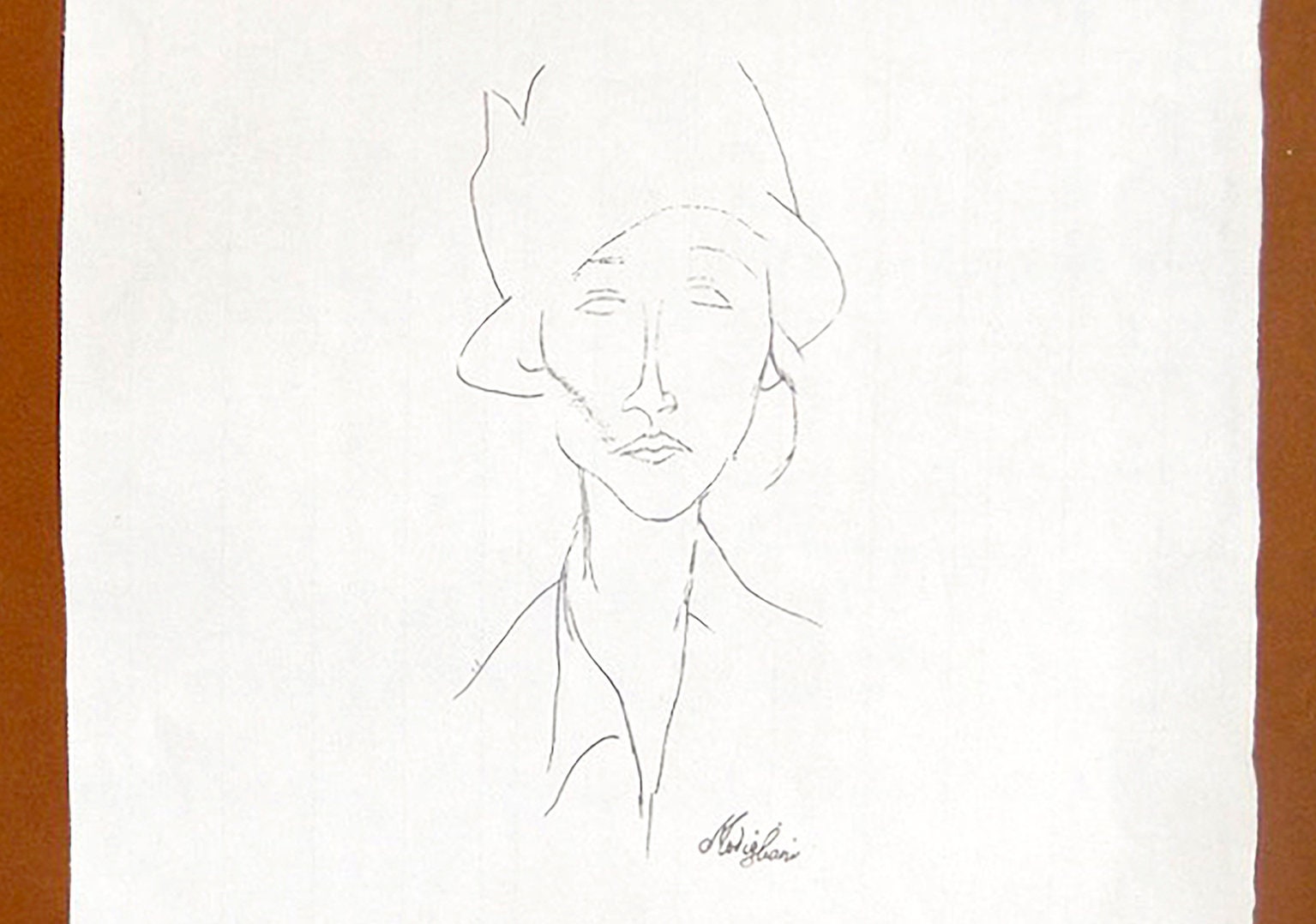 Amedeo Modigliani "portrait of a Woman" | After Silkscreen on Rice ...