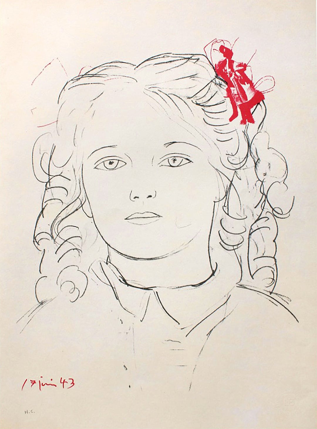 Pablo Picasso daughter Maya Lithograph After Vintage Print THE ONLY One ...