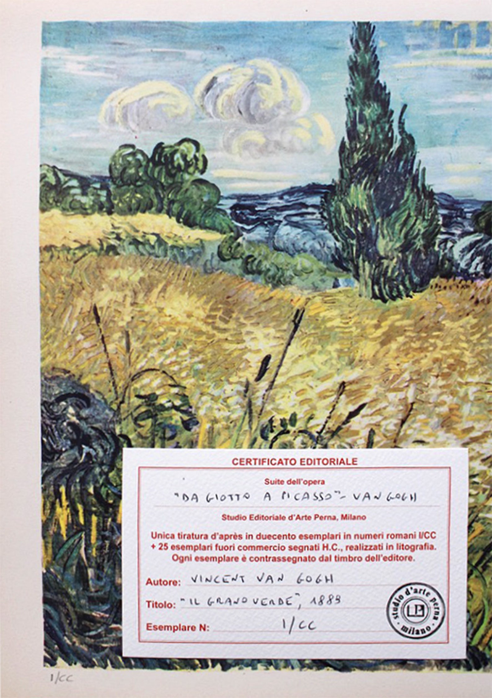 Vincent Van Gogh the Green Wheat Lithograph - Etsy