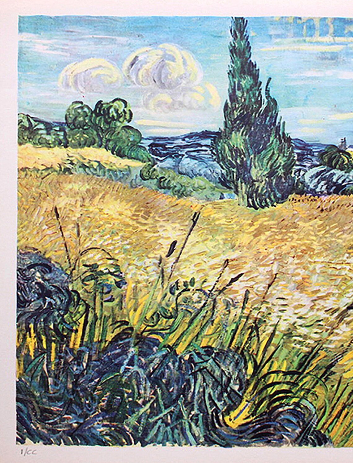 Vincent Van Gogh the Green Wheat Lithograph - Etsy