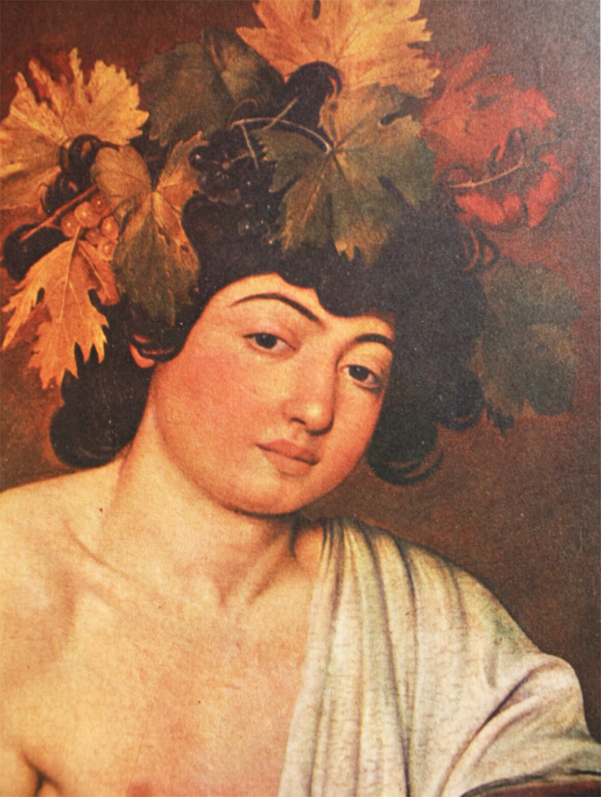 Caravaggio "Bacchus" | Lithograph after | vintage 60s print | The ONLY ...