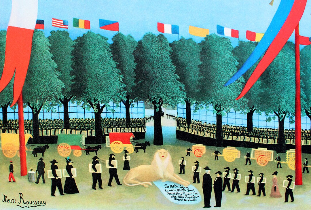 Henri Rousseau freedom Lithograph After Vintage 60s Print the ONLY One ...