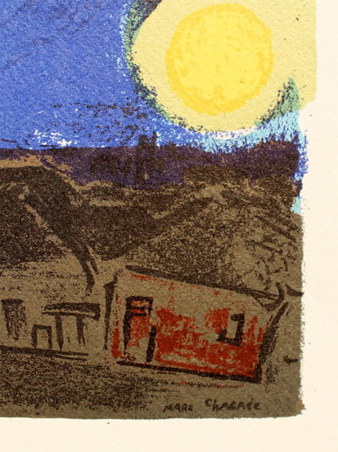 Marc Chagall "summer Night" | Lithograph After | Vintage Print From the ...